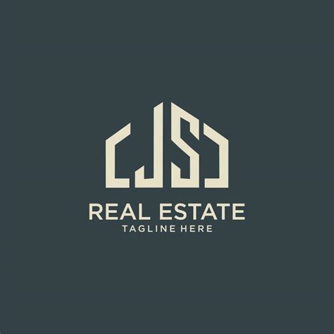 Js Initial Monogram Logo For Real Estate Design 23409504 Vector Art At Vecteezy