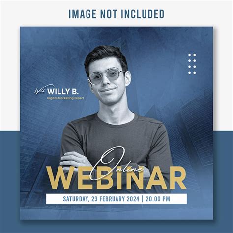 Premium Psd Webinar Poster Template Design