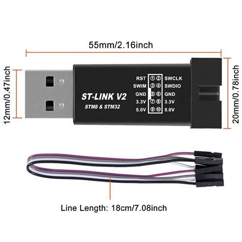 Stlink V2 Debuggerprogrammer For Stm8stm32 Flux Electronix