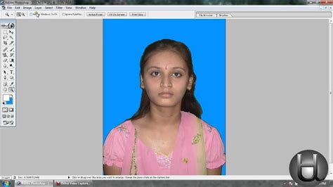 Indian Female Passport Size Photo