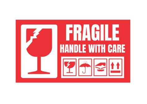 Sticker Fragile Clipart Vector Design Fragile Fragile Clipart Handle With Care Png