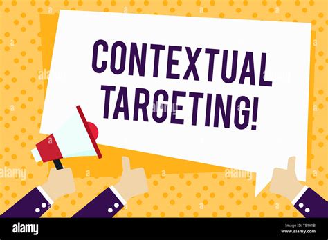 Writing Note Showing Contextual Targeting Business Concept For Targeted Advertising For Ads