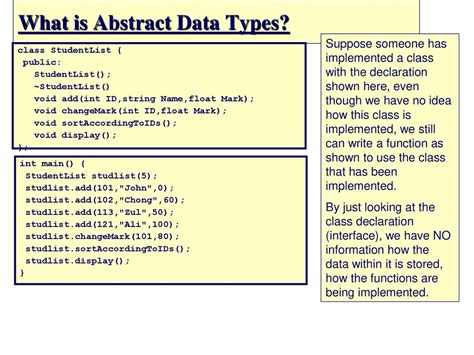 Abstract Data Type Adt Ppt Download