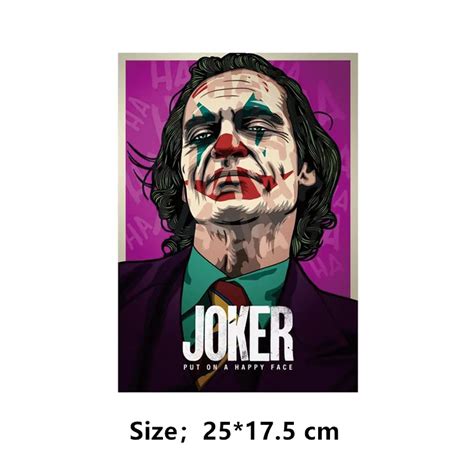 Дизайн термочувствительные Джокер Патчи Diy термо Стикеры для одежды на одежду гладить на