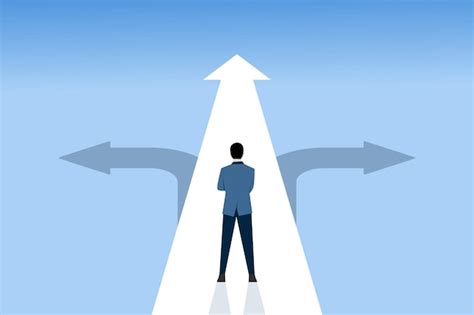 premium vector entrepreneurs must choose between three different