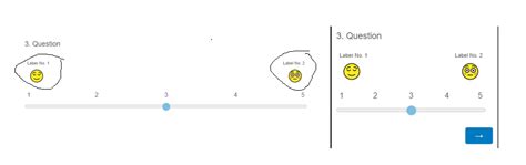 How To Make Labels Be Centered At Each End Of The Slider Question Xm