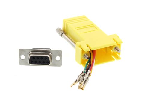 Modular Adapter Kit DB Female To RJ Yellow At Cables N More