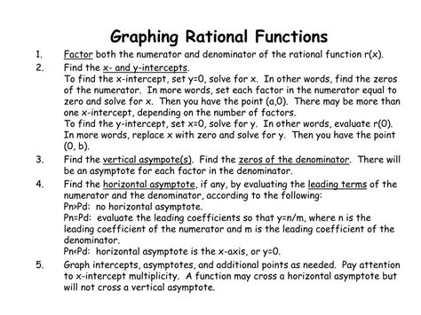 PPT Graphing Rational Functions PowerPoint Presentation Free Download ID 4619792