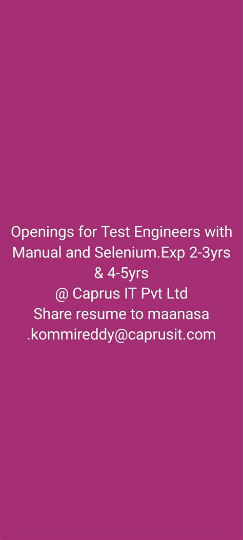 Tharun Eshwar Reddy On Linkedin Hiring Testing Hyd Hyderabad