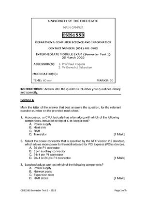CSIS1534 2024 Module Guide For Intro To Programming NQF Level 5 Studocu