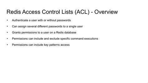 Redis 09 How To Manage Security Data Access And Permissions With