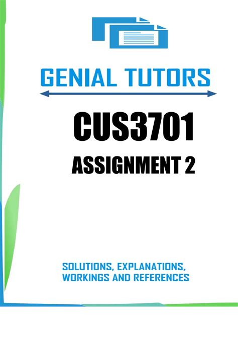 Cus3701 Assignment 2 2024 Cus3701 Curriculum Studies Stuvia Sa