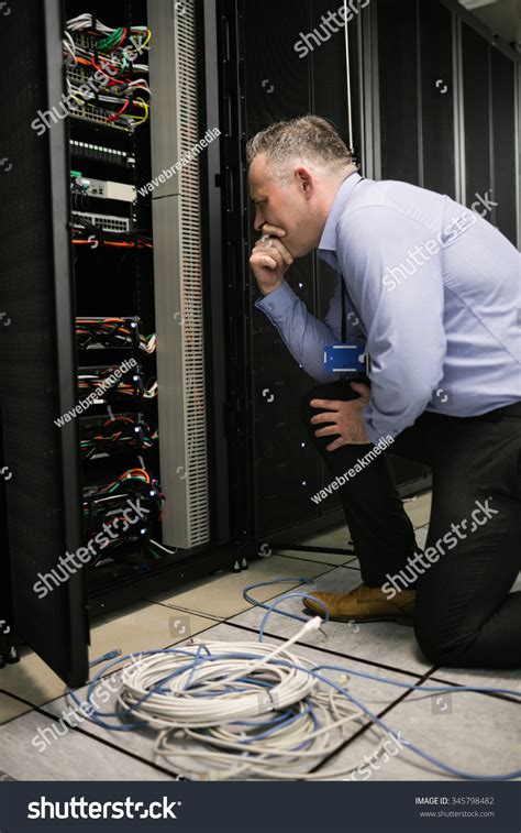 Technician Working On Broken Server Data Stock Photo Shutterstock