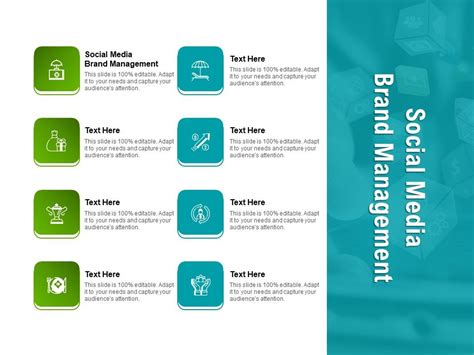 Social Media Brand Management Ppt Powerpoint Presentation Visual Aids Diagrams Cpb