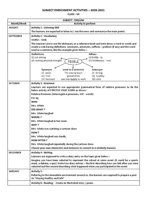 Subject Enrichment Activity Class Vii Pdf Word Mughal Empire