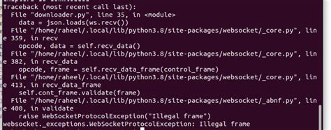 Websocket Expception Error · Issue 6 · Evmerperlego Downloader · Github