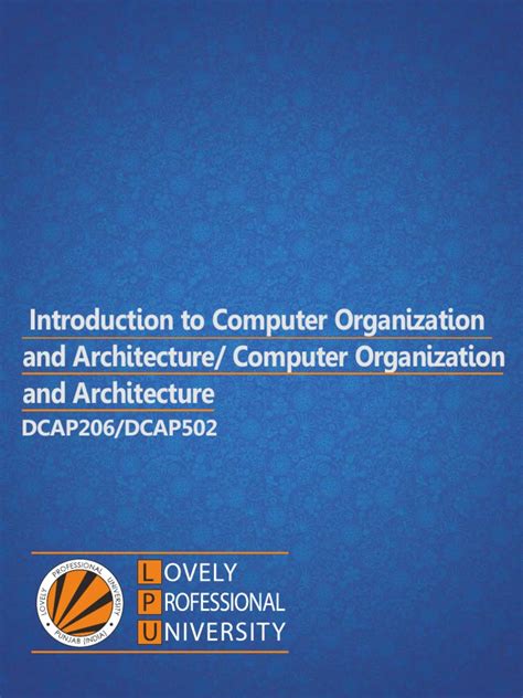 Dcap206 Introduction To Computer Organization And Architecture Dcap502
