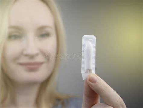 Vaginal Or Rectal Suppository In The Hands Of A Woman The Drug Is In The Form Of Suppositories