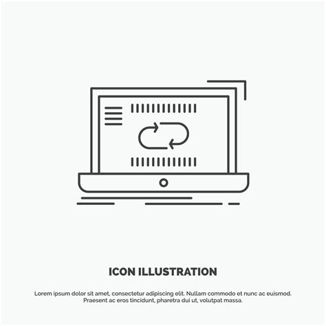 Communication Connection Link Sync Synchronization Icon Line