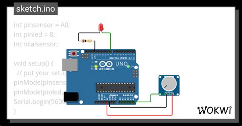Yogi Nirwansyah Tugas Potensiometer Wokwi ESP32 STM32 Arduino Simulator