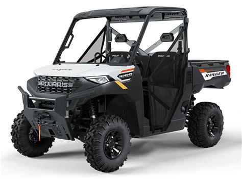New 2025 Polaris Ranger 1000 Premium White Lightning Utility Vehicles