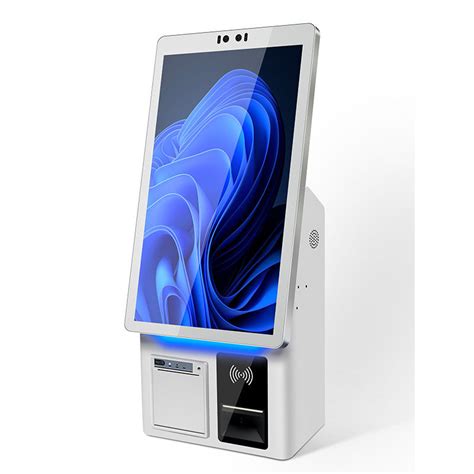 QR Code And RFID Self Service Kiosk With Point Capacitive Touch For
