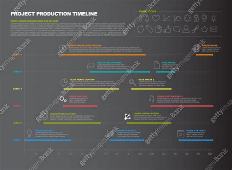 Vector Dark Project Timeline Graph Gantt Progress Chart 이미지 872961382 일러스트 무료 일러스트 게티이미지뱅크