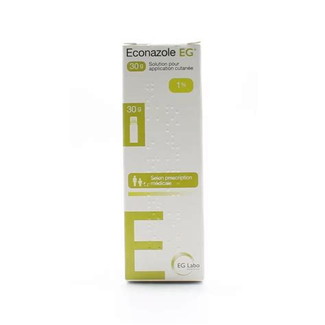 Econazole Eg 1 Solution Cutanée 30g Econazole Eg 1 Solution Cutanée 30g