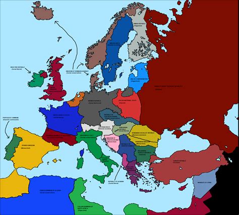 A Map Of Europe For A Hoi4 Mod I Wanna Make Once I Learn How To R Hoi4