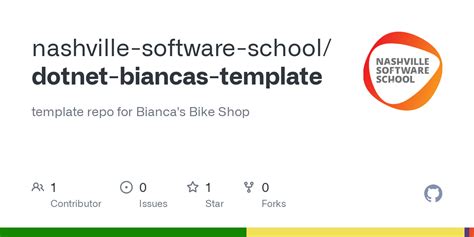 Github Nashville Software Schooldotnet Biancas Template Template