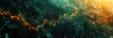 Stock And Forex Trading Chart Digits And Numbers Bearish And Bullish Candles Binary Data And