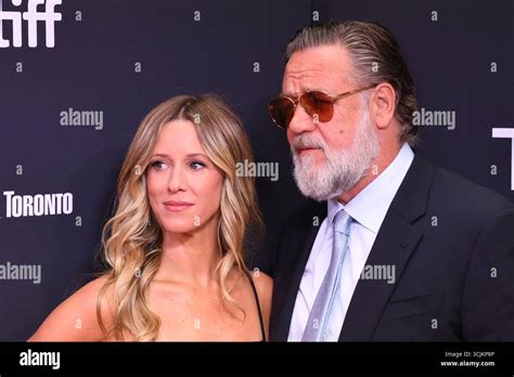 Toronto Ca September 7 Britney Theriot And Russell Crowe At The