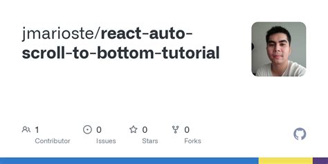 Github Jmariostereact Auto Scroll To Bottom Tutorial