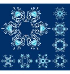 Snowflakes Royalty Free Vector Image VectorStock
