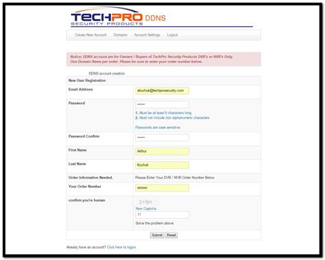 what is a ddns and how to setup a free techpro ddns account security