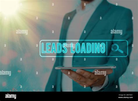 Handwriting Text Leads Loading Conceptual Photo Initiating Customer Regards With The Generating
