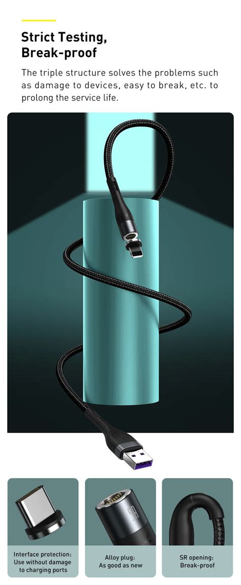 Baseus Zinc Magnetic Safe Fast Charging Data Cable Penguin Com Bd
