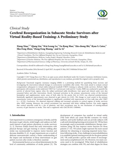 Pdf Virtual Reality Enhanced Body Weight Supported Treadmill Training Improved Lower Limb