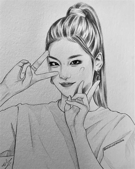 Itzy Line Art Drawing Simple Lynwood Verrecchia