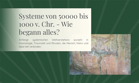 Systeme Von 50000 Bis 1000 V Chr Wie Begann Alles • Francesca Bommer