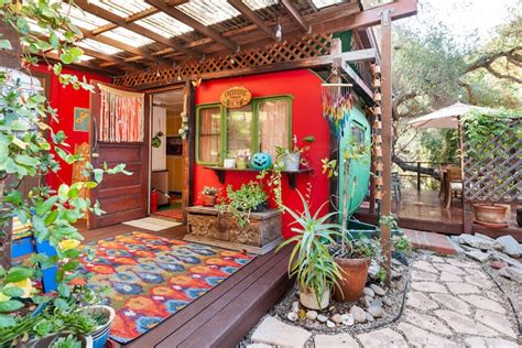 Topanga Canyon Hippie Creekside Trailer Tiny Houses For Rent In Topanga California United