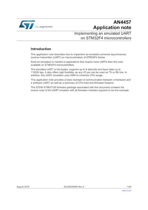Pdf Implementing An Emulated Uart On Stm32f4 Docid026046 Rev 2 9