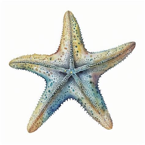 Морская звезда с синей морской звездой на белом фоне Премиум Фото Sanatsal Doku