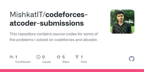 Github Mishkatitcodeforces Atcoder Submissions This Repository