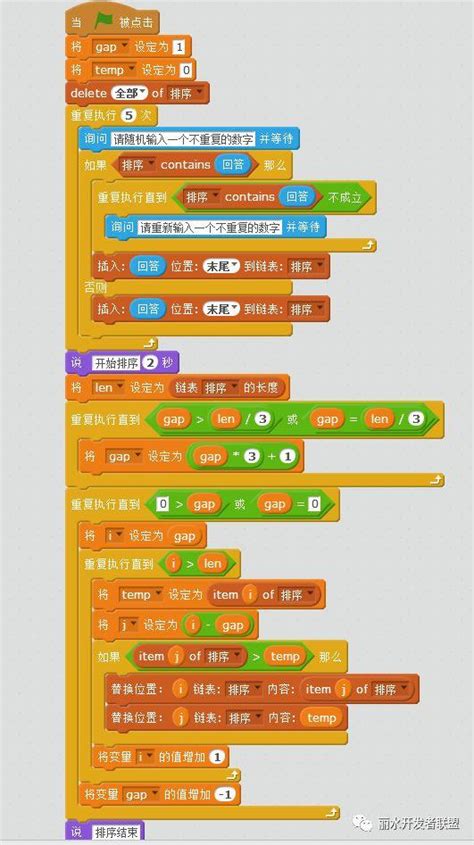 【算法讲解】scartch经典算法4之希尔排序算法 少儿编程 【算法讲解】scartch经典算法4之希尔排序算法 少儿编程