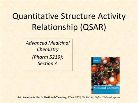 Ppt Quantitative Structure Activity Relationship Qsar Powerpoint