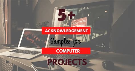 Samples Of Acknowledgement For Computer Project 5 Examples
