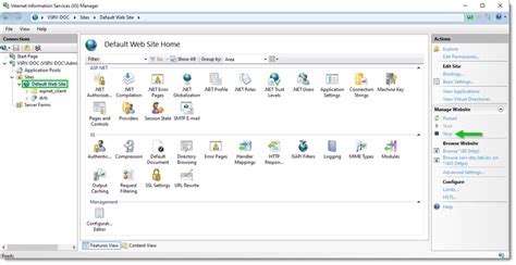 move the devolutions server application to the default web site root