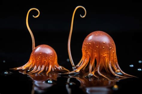 Premium Ai Image Amoebas Pseudopods Stretching In Water Drop Created With Generative Ai