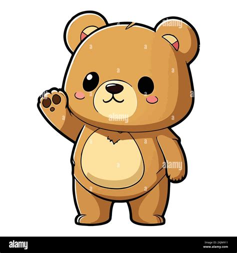 Sad Bear Vector Illustration Stock Vector Image And Art Alamy